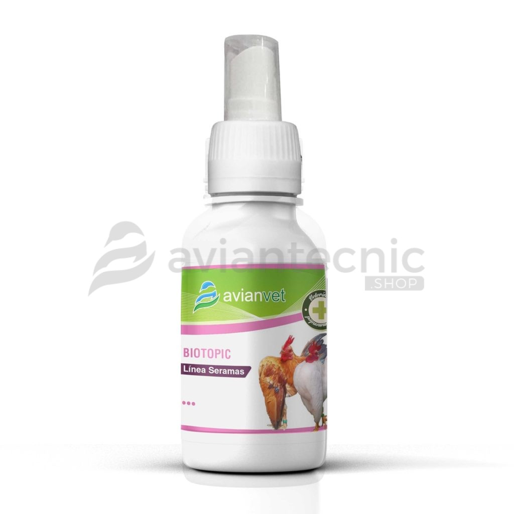 Biotopic Seramas Avianvet. Spray para las heridas de las gallinas y aves