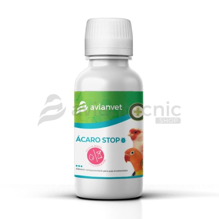 Ácaro Stop Avianvet 100ml. Eficaz para ácaro rojo y piojillo en aves